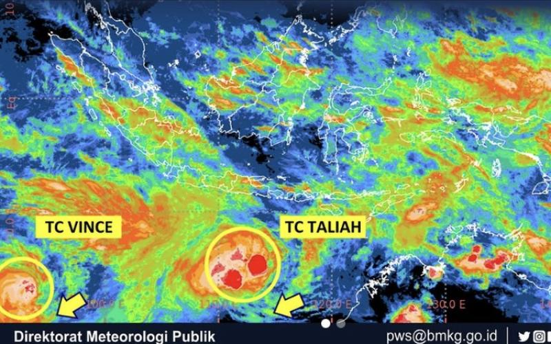 BMKG: Waspada Hujan Lebat dan Angin Kencang! Dua Siklon Tropis Terdeteksi di Indonesia ...